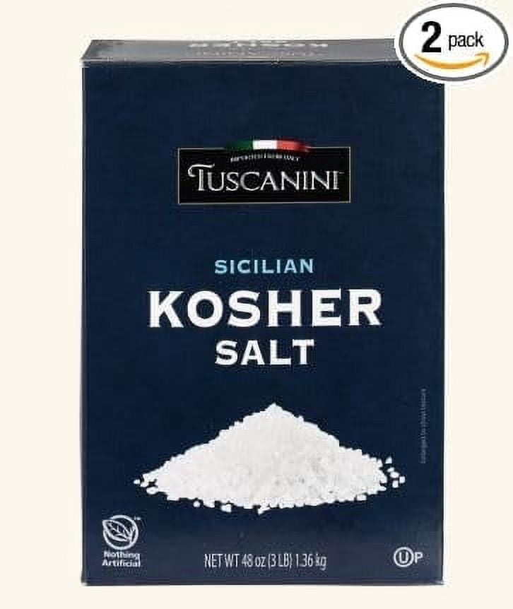 Tuscanini Kosher Sea Salt, 3lb (2 Pack) | Sicilian Kosher Salt | Bulk ...
