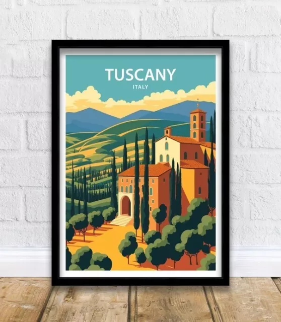 Tuscany Art Print, Tuscany Print, Italy Wall Art, Italy Poster NO ...