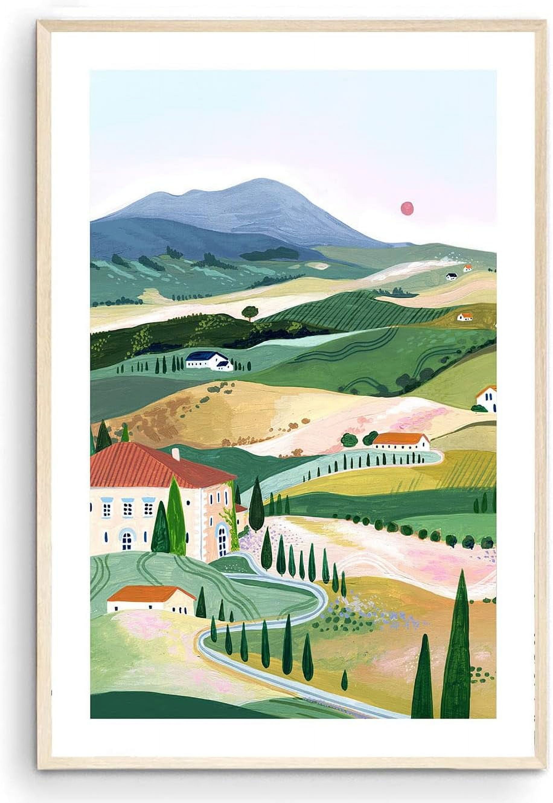 Tuscany Art Print, Val d'Orcia, Travel Gift, Toscana Wall Art, Home ...