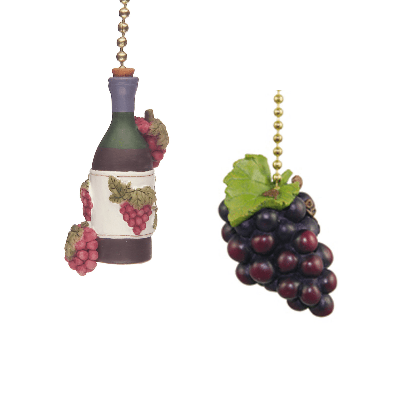 Tuscany Grapes and Bottle of Wine Vineyards Ceiling Fan or Light Pulls ...