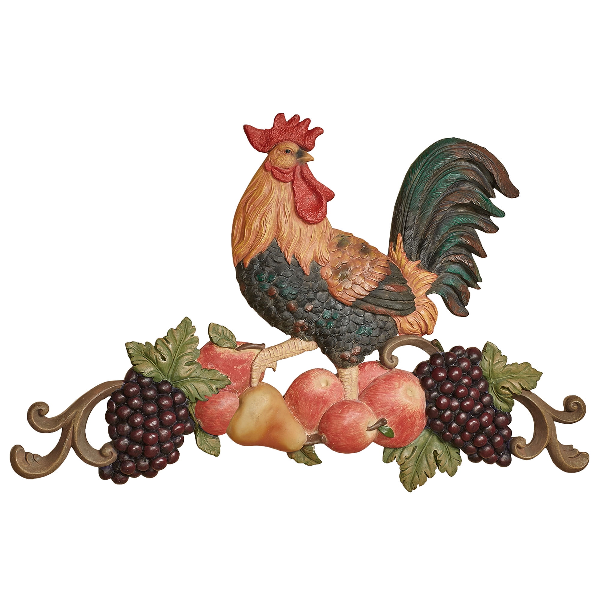 Tuscany Rooster Wall Plaque Multi Jewel - Walmart.com