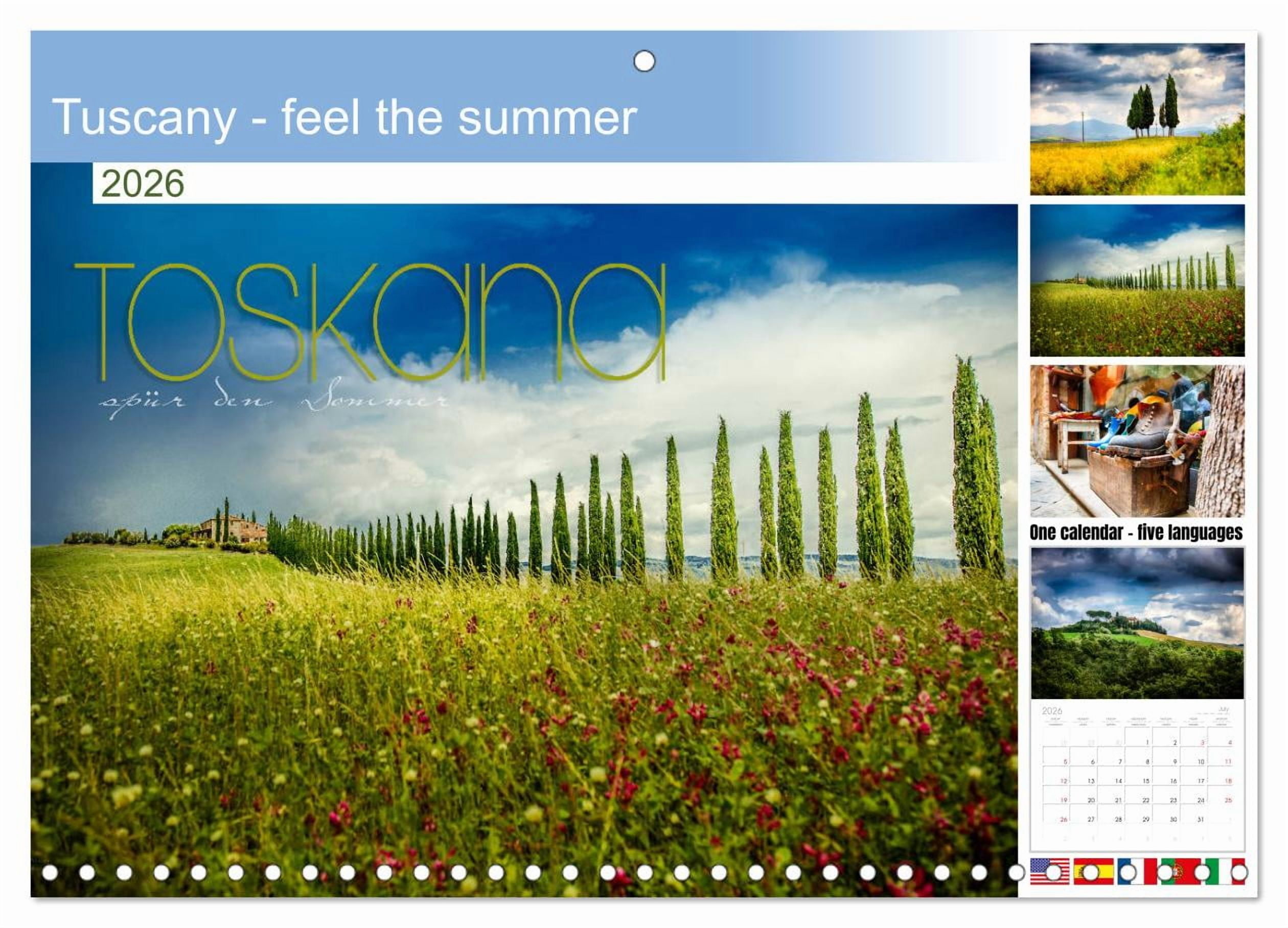 Tuscany - feel the summer (Monthly Wall Calendar 2026 11.7 x 16.5 (open ...