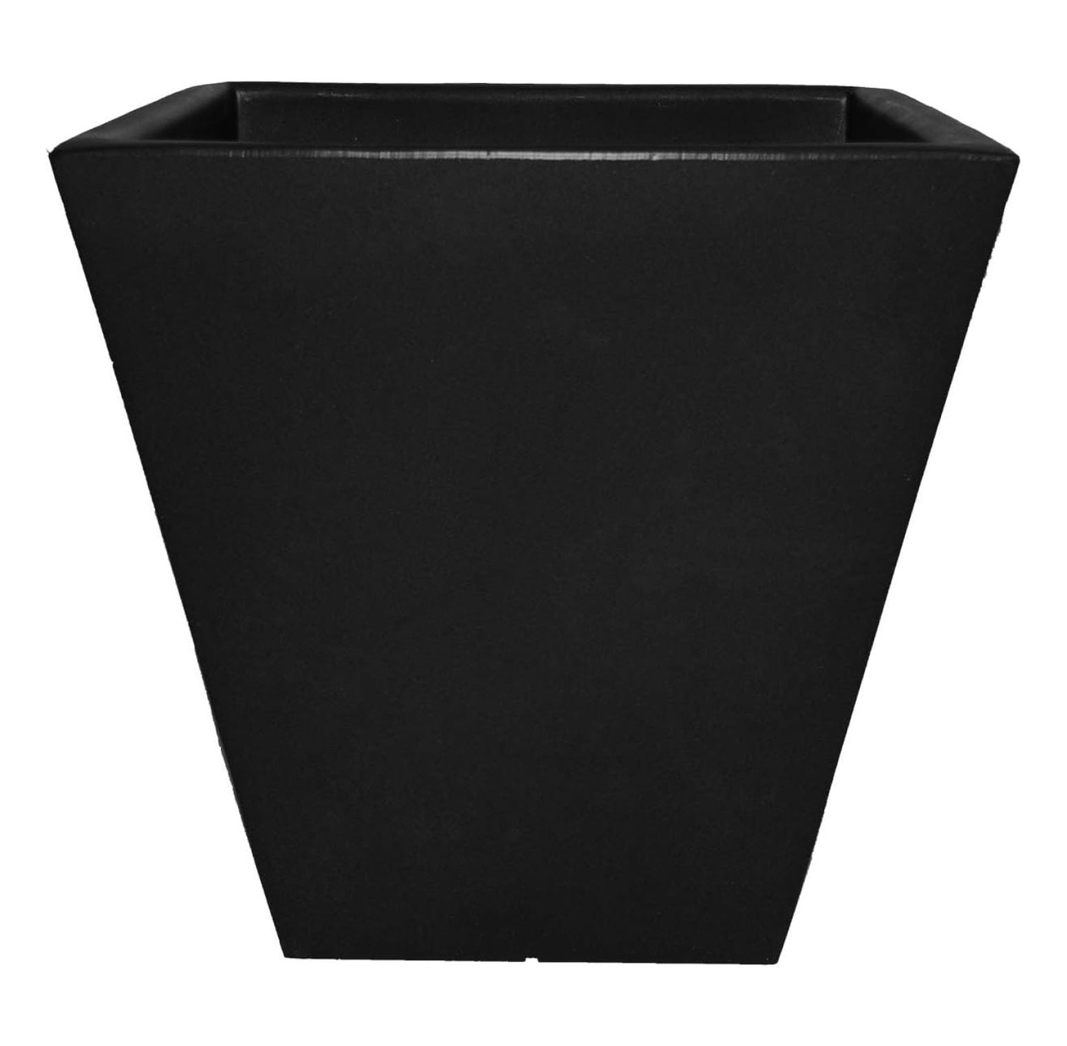 Tusco CT18BK Cosmo Square Planter, Black, 18-Inch - Walmart.com