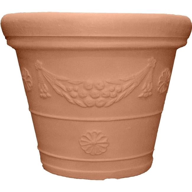 Tusco Products 18 in. Mediterranean Design Garland Planter - Terra ...