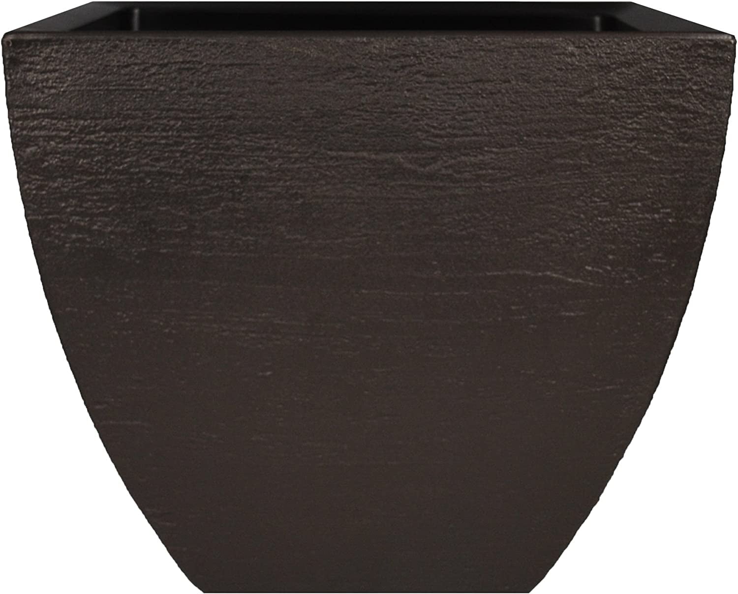 tusco-products-msq16es-modern-square-garden-planter-16-inch-espresso