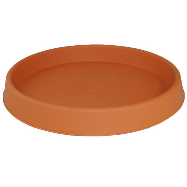 Tusco Products TR11TC Round Tray Planter Saucer, 11", Terra Cotta ...