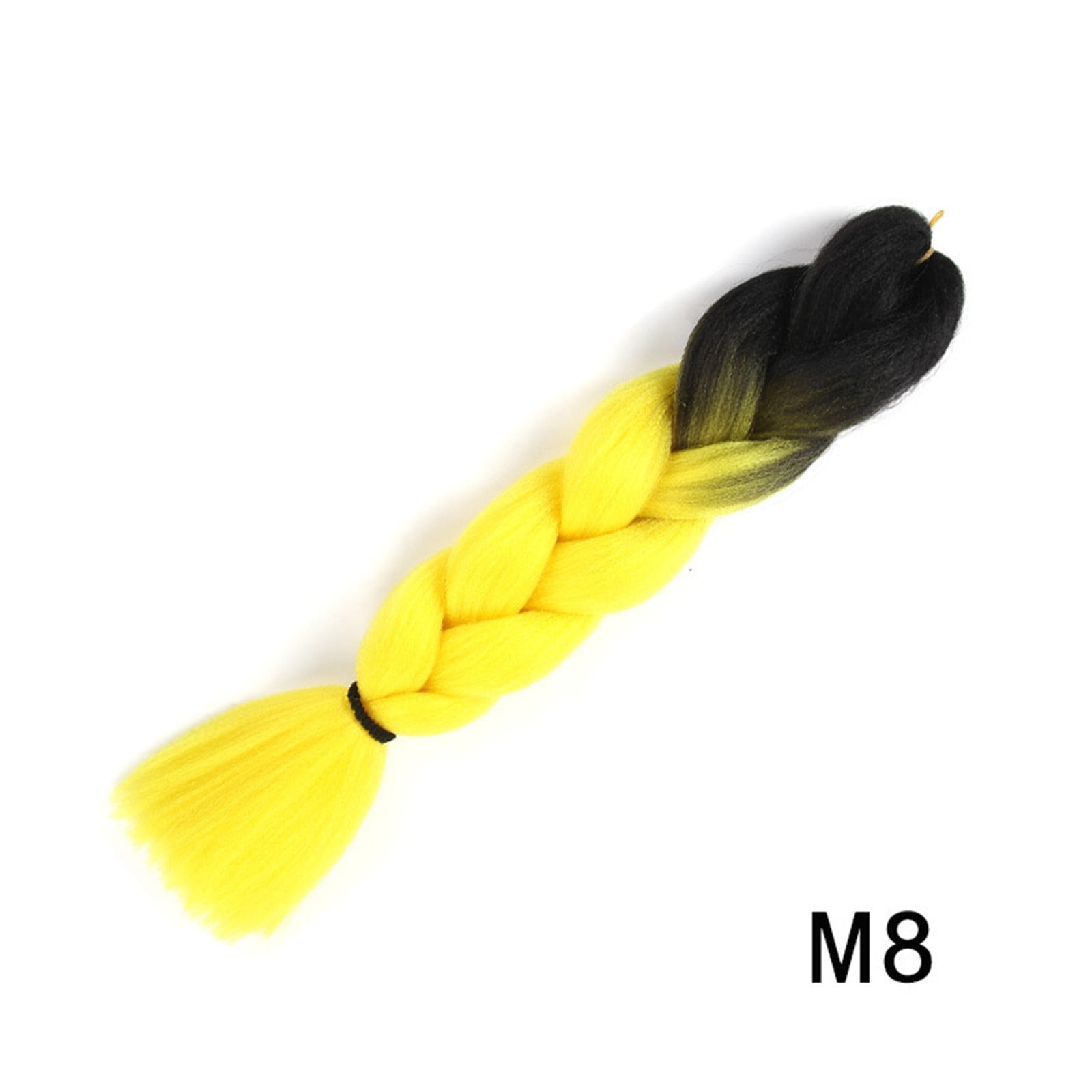 Tuscom 24 Inch Pre-Stretched Braiding Hair Synthetic Fiber for Box ...