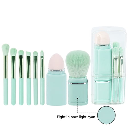 Easy-taken Travel Makeup Brush Set, COSHINE 5pcs Mini Complete Function ...