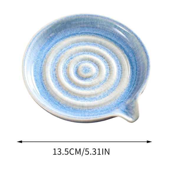 Tuscom Blue Reactive Glaze Ceramic Dipping Bowl Soy Sauce Dish with ...