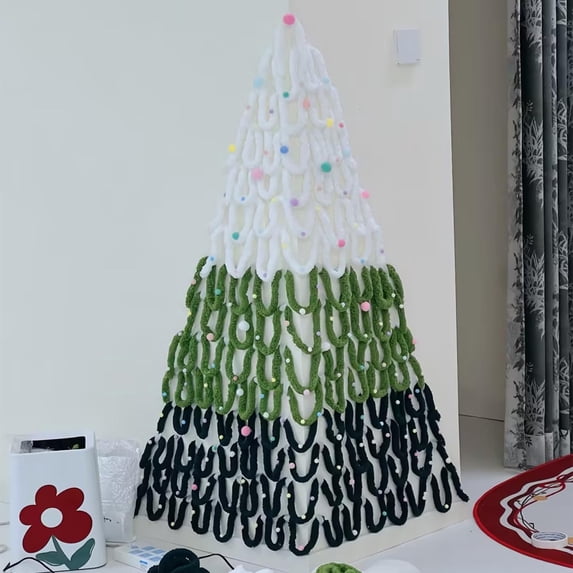 Tuscom DIY Corner Christmas Tree Kit with Cat Tail Grass & Super Thick ...