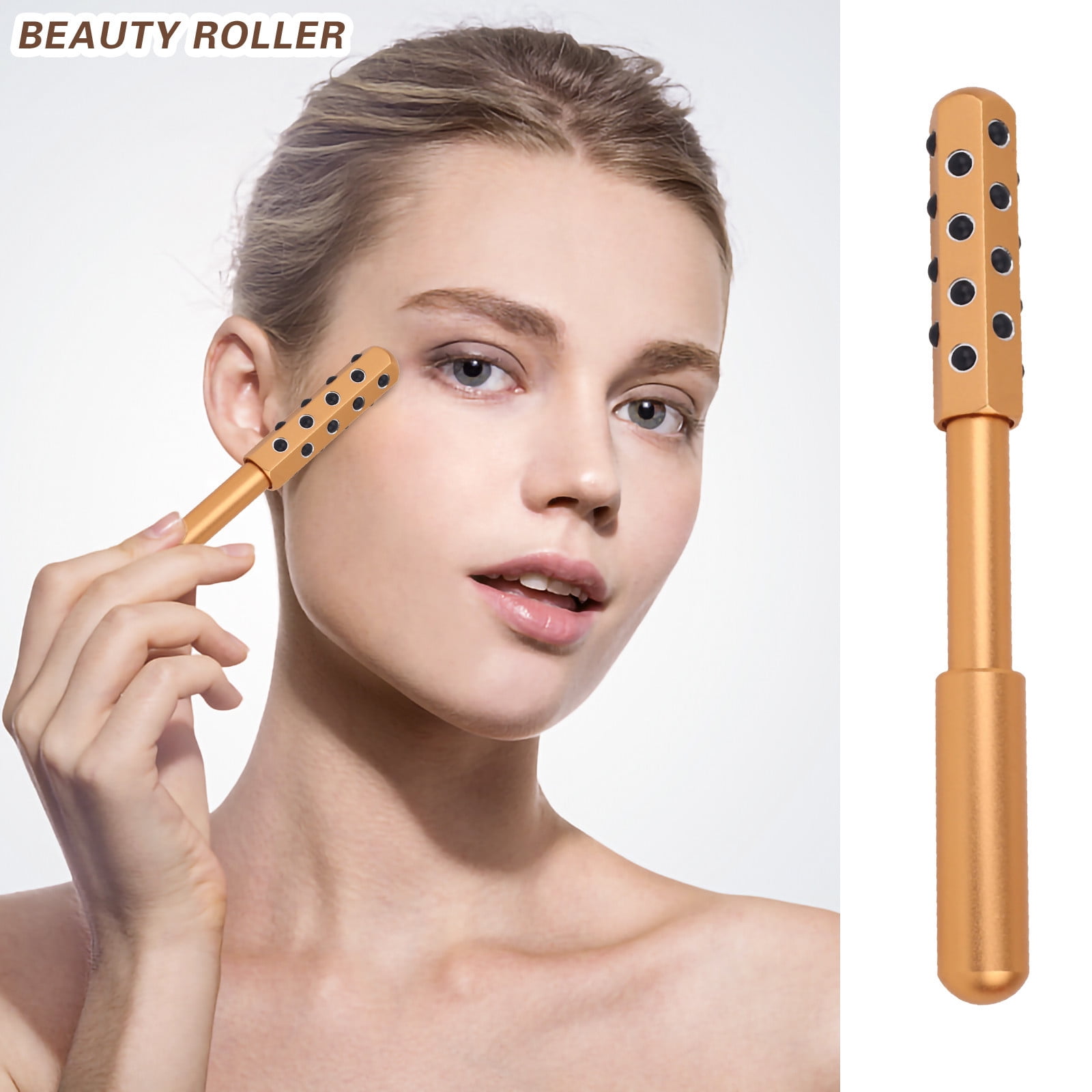 Tuscom Facial Lifting Massage Stick, Hexagonal Face Roller for Jawline ...