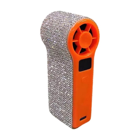 Tuscom Mini Portable Fan with LED Display Strong Wind Handheld ...
