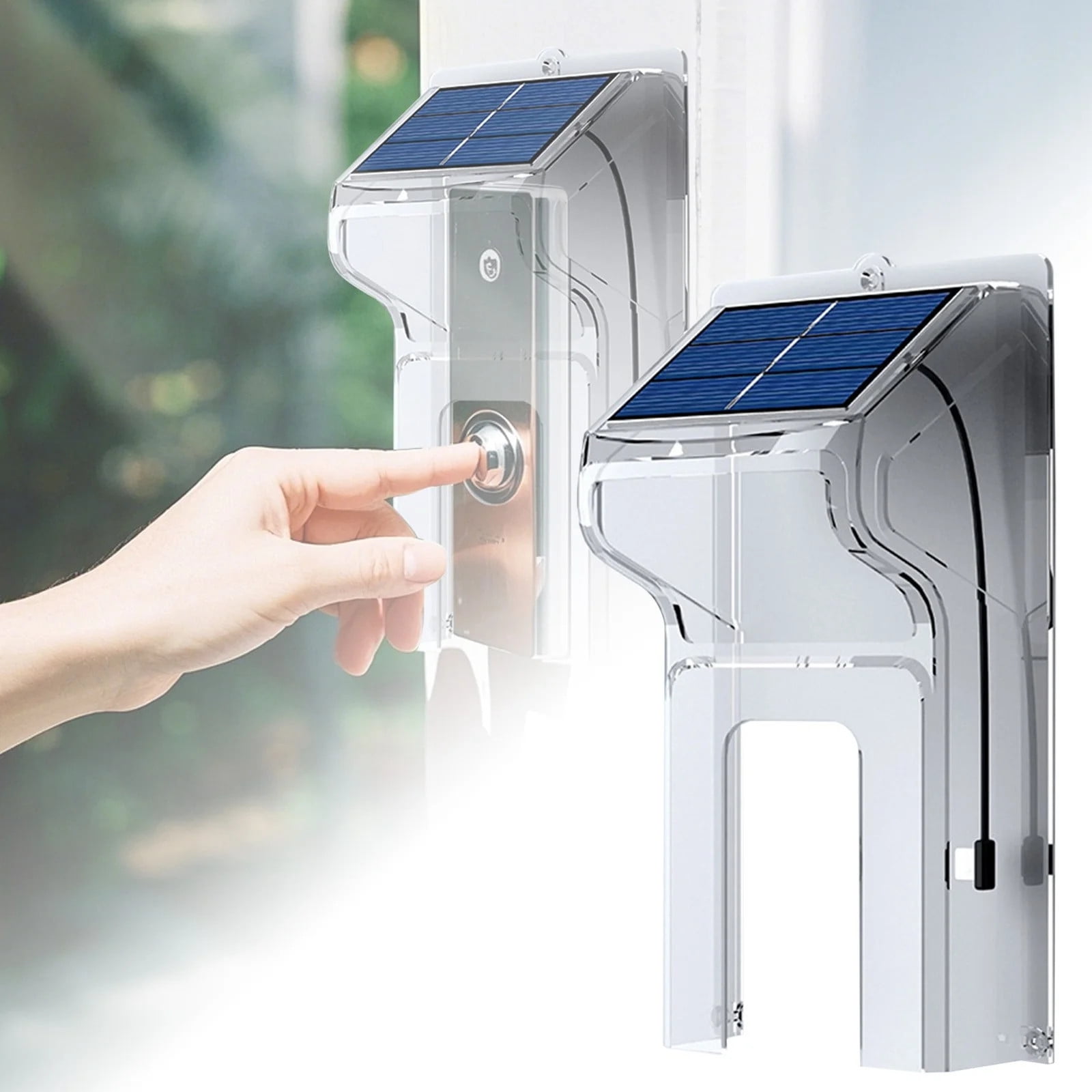 Tuscom Solar Charger for Doorbell, Weatherproof Doorbell Shield with ...