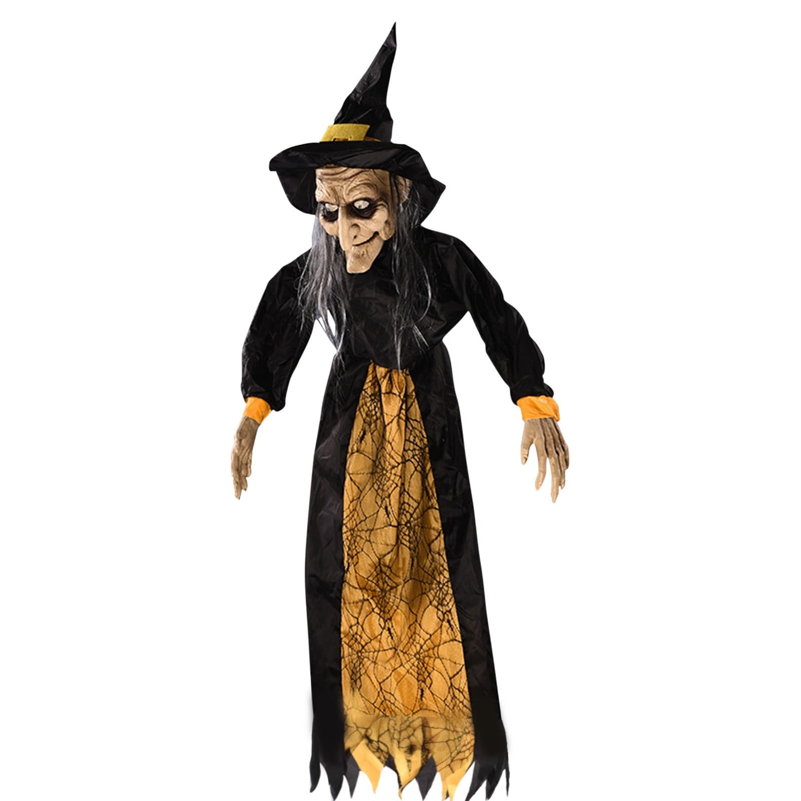Tuscom Voice Activated Horror Witch with Flashing Eyes and Screaming ...