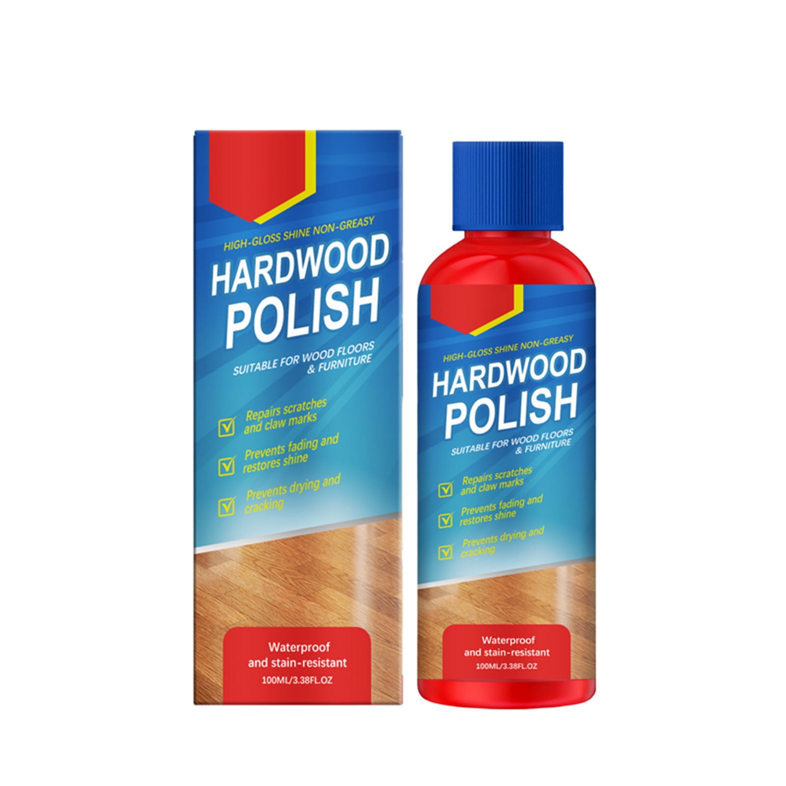 Tuscom Wood Floor Polish Scratch Repair Kit 100ml High Gloss Hardwood ...