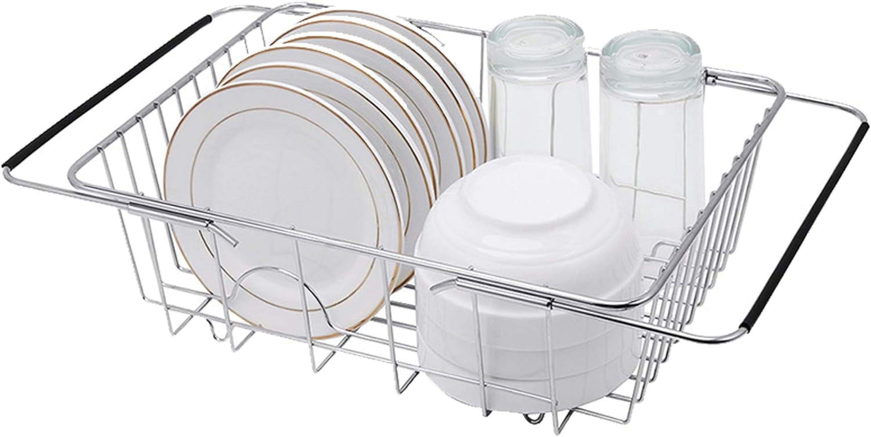 TuseyRxln Dish Drainer, Over Sink Dish Drainer, In Sink Or Countertop ...