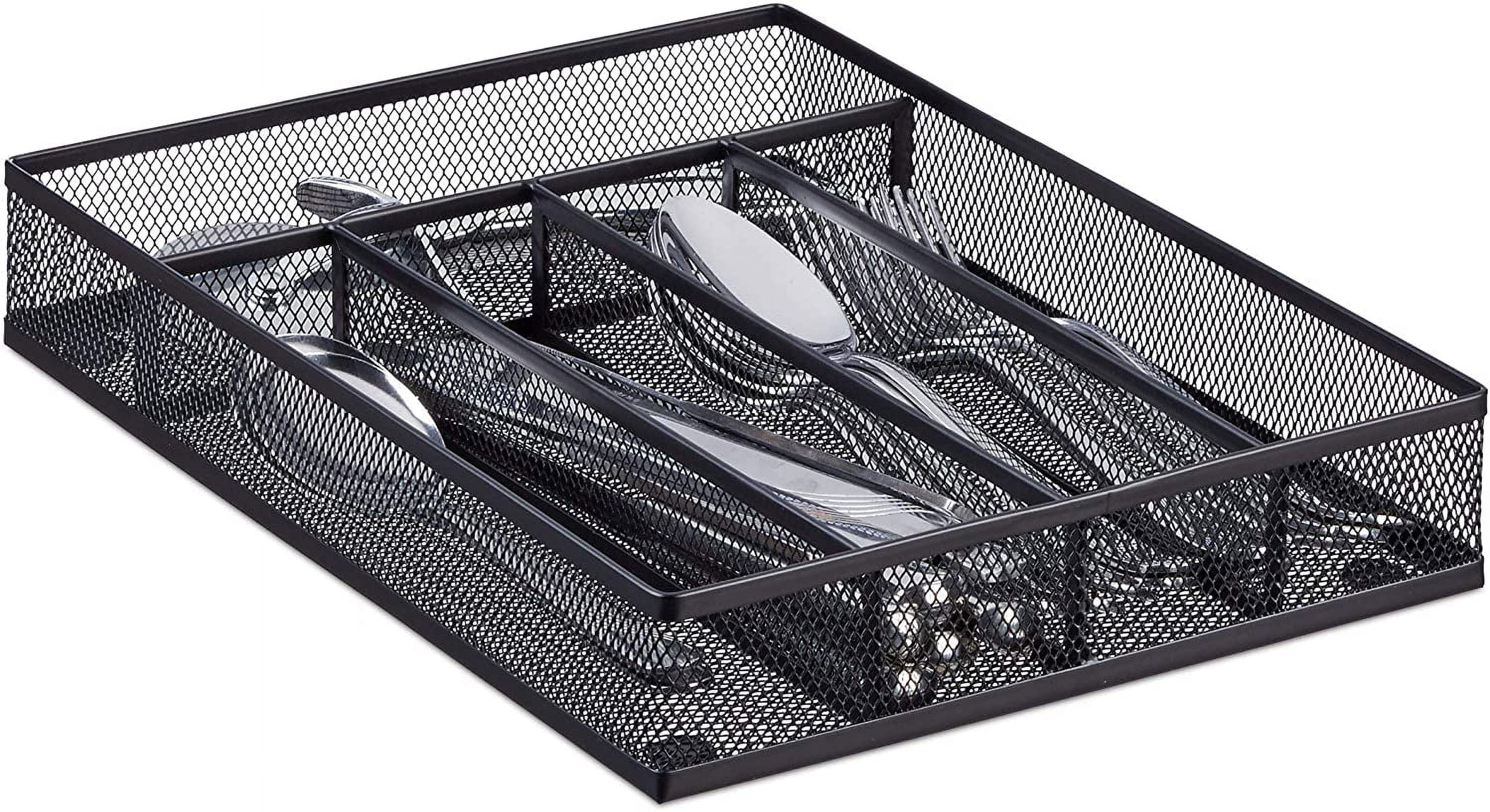 TuseyRxln Drawer Organizer, Cutlery Tray Silverware Flatware Storage ...