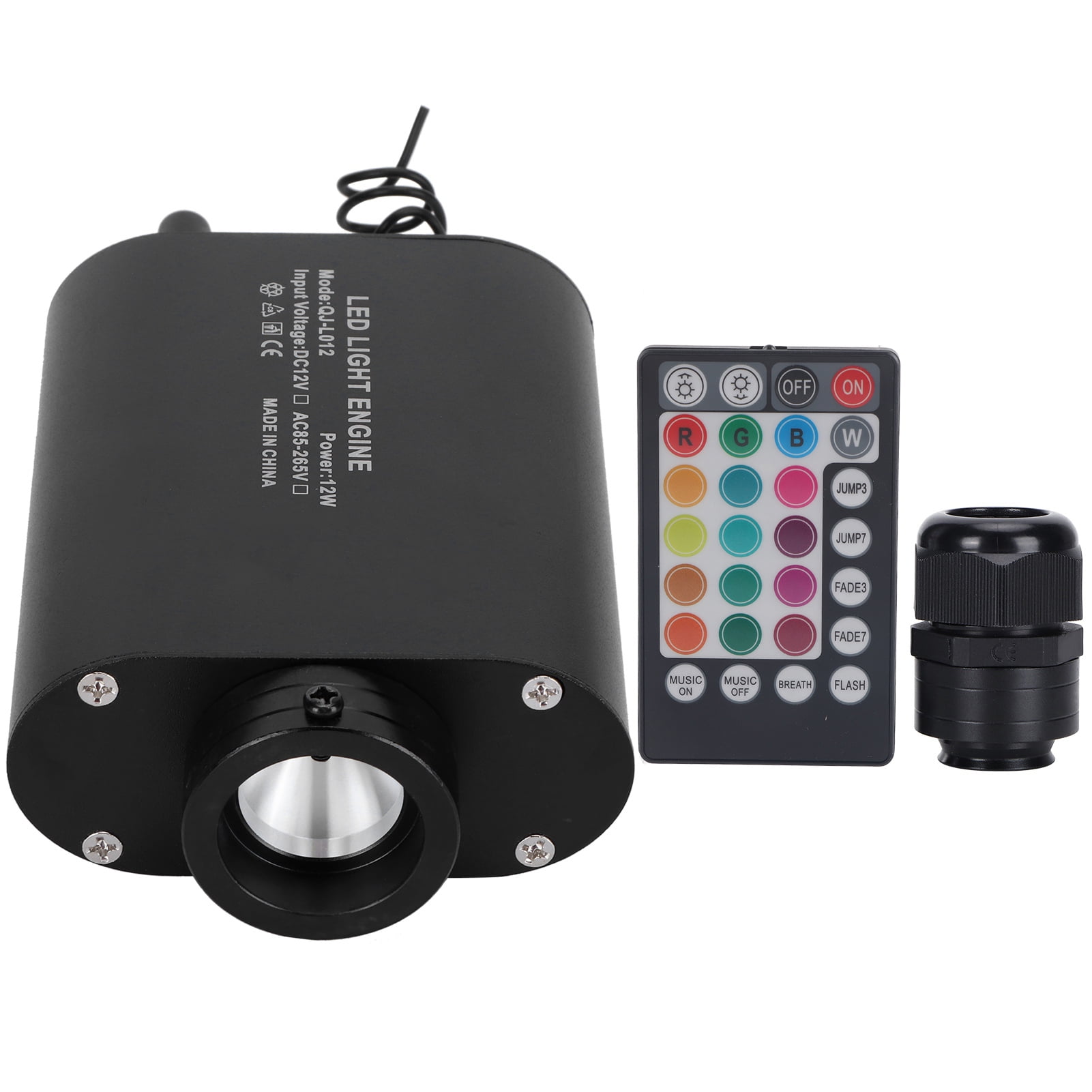 TuseyRxln Fiber Optic Light Engine with Remote Control 12W RGBW Ceiling ...