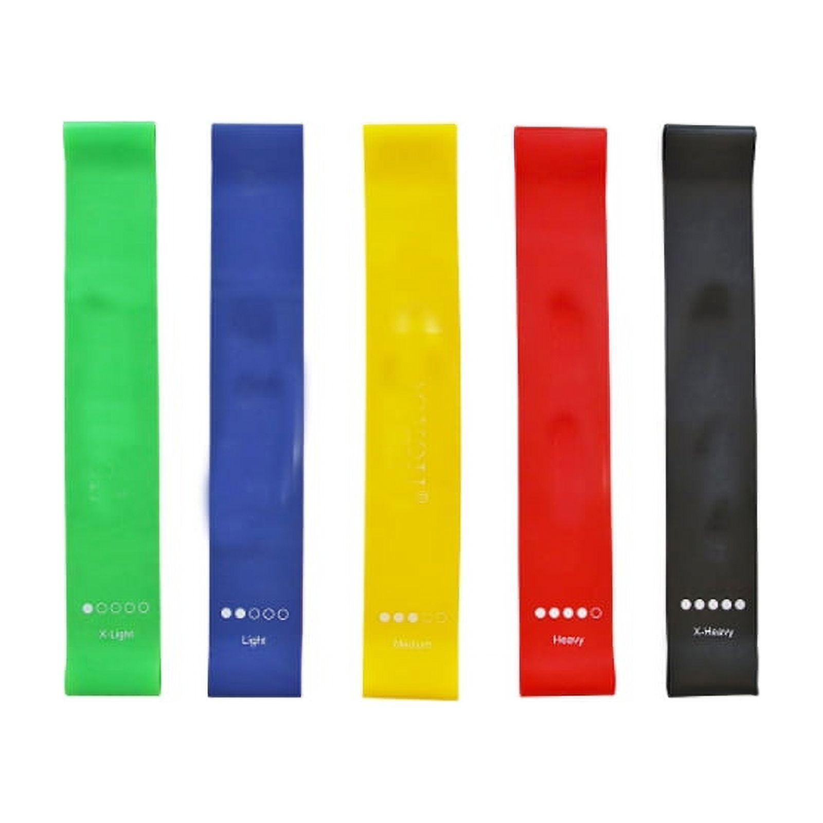 TuseyRxln Fitness bands/loop bands/resistance bands, set of 5 fitness ...