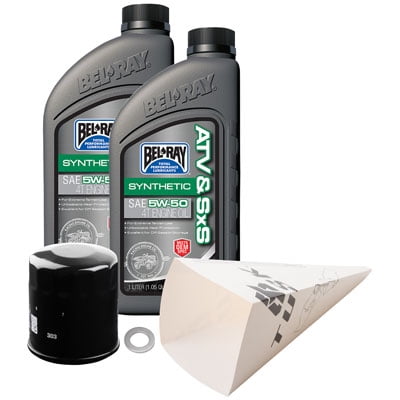Tusk 4-Stroke Oil Change Kit Bel-Ray ATV & SXS Synthetic 5W-50 For ...