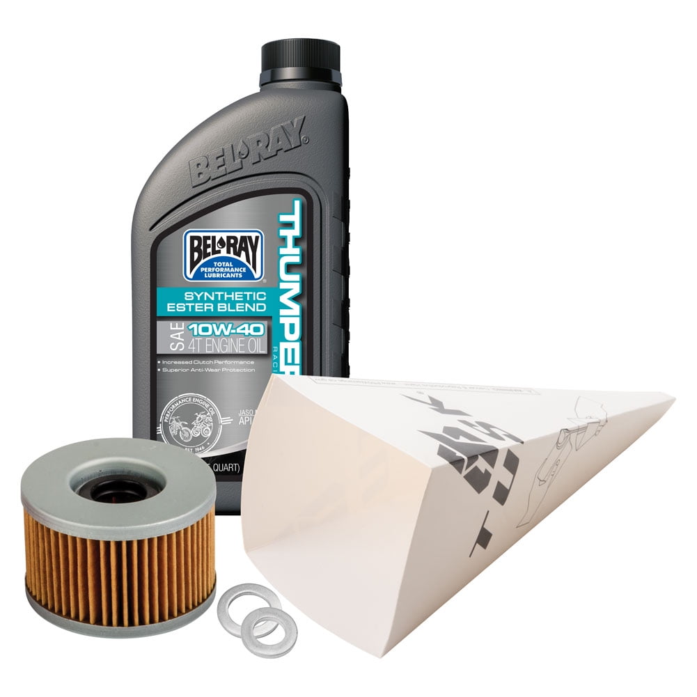 Tusk 4-Stroke Oil Change Kit For Bel-Ray Thumper Full Synthetic 10W-40 ...