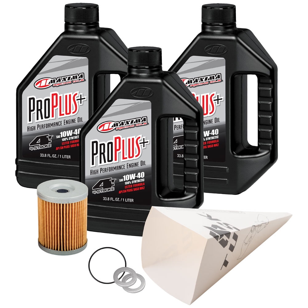 Tusk 4-Stroke Oil Change Kit Maxima Pro Plus Synthetic 10W-40 For ...