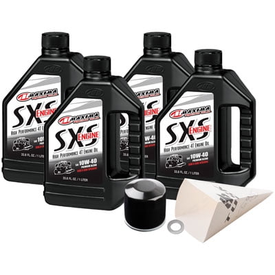 Tusk 4-Stroke Oil Change Kit Maxima SXS Premium 4-Stroke Oil 10W-40 For ...