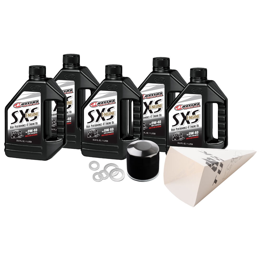 Tusk 4-Stroke Oil Change Kit For Maxima SXS Premium 4-Stroke Oil 10W-40 ...