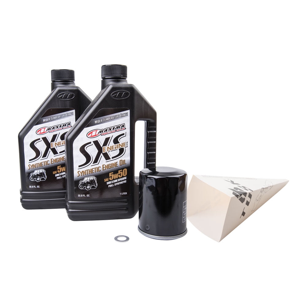 Tusk 4-Stroke Oil Change Kit For Maxima SXS Synthetic 5W-50 For Polaris ...