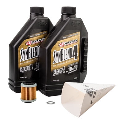 Tusk 4-Stroke Oil Change Kit For Maxima Synthetic Blend 10W-40 For ...