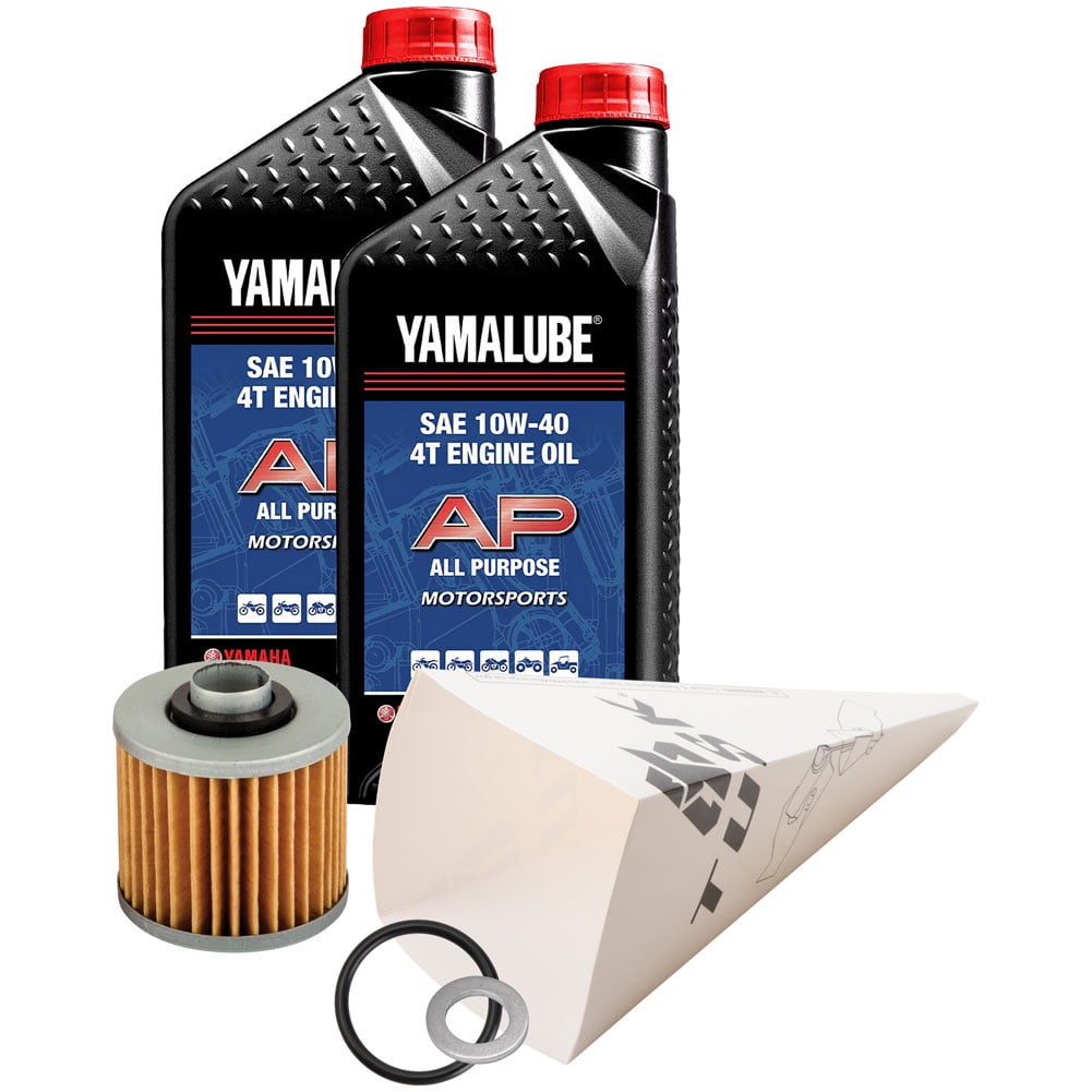 Tusk 4-Stroke Oil Change Kit Yamalube All Purpose 10W-40 for Yamaha ...