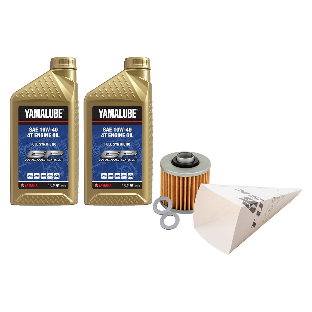 Tusk 4-Stroke Oil Change Kit For Yamalube Hi-Perf. Synthetic 10W-40 For ...