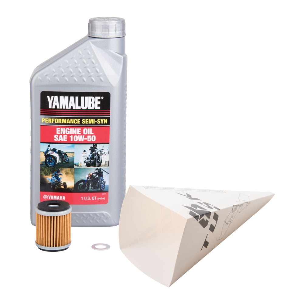 Tusk 4-Stroke Oil Change Kit For Yamalube Performance Semi-Syn 10W-50 ...