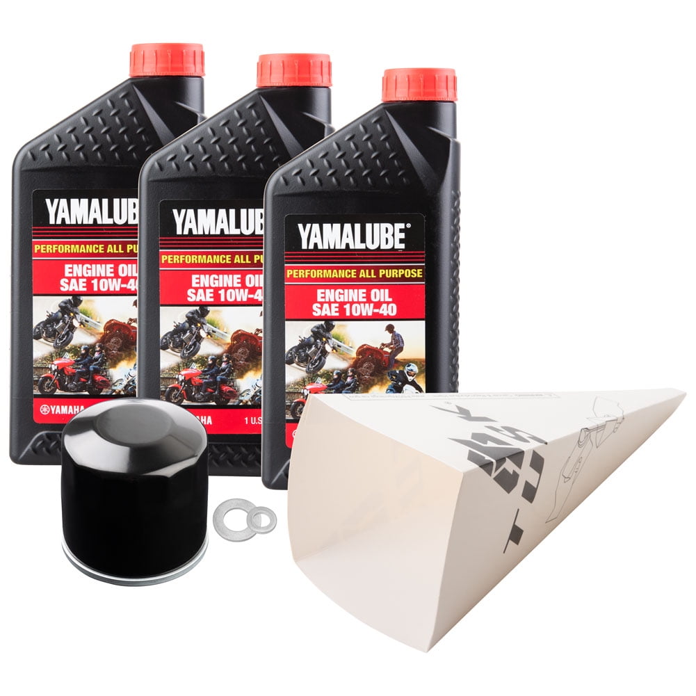 Tusk 4-Stroke Oil Change Kit Yamalube All Purpose 10W-40 For Yamaha ...