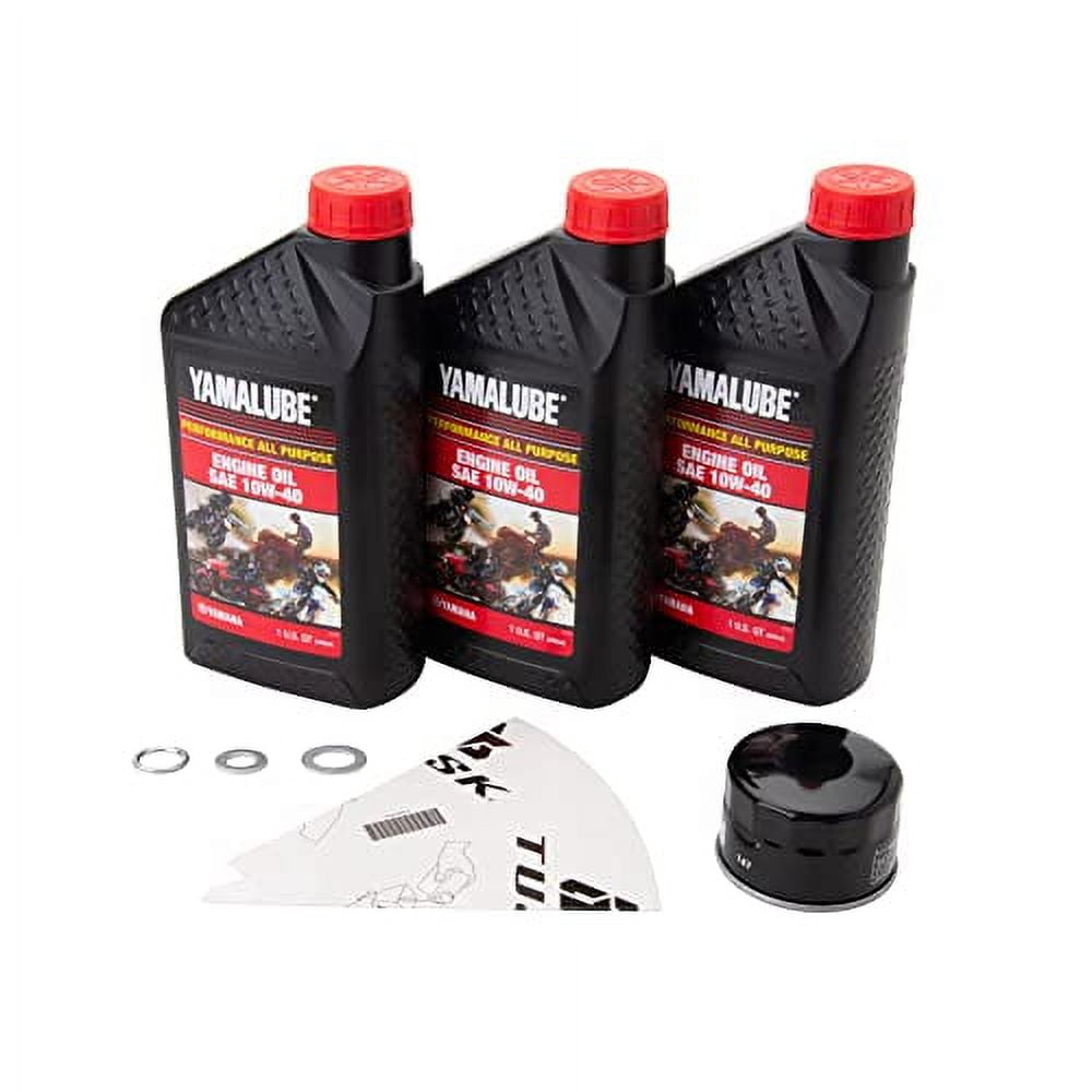Tusk 4-Stroke Oil Change Kit for Yamalube All Purpose 10W-40 For Yamaha ...