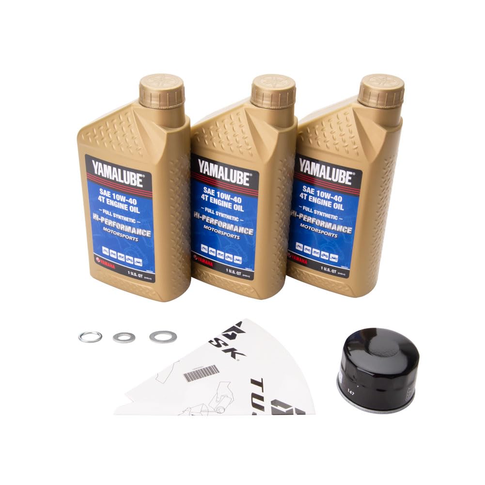 Tusk 4-Stroke Oil Change Kit Yamalube Hi-Perf. Synthetic 10W-40 ...