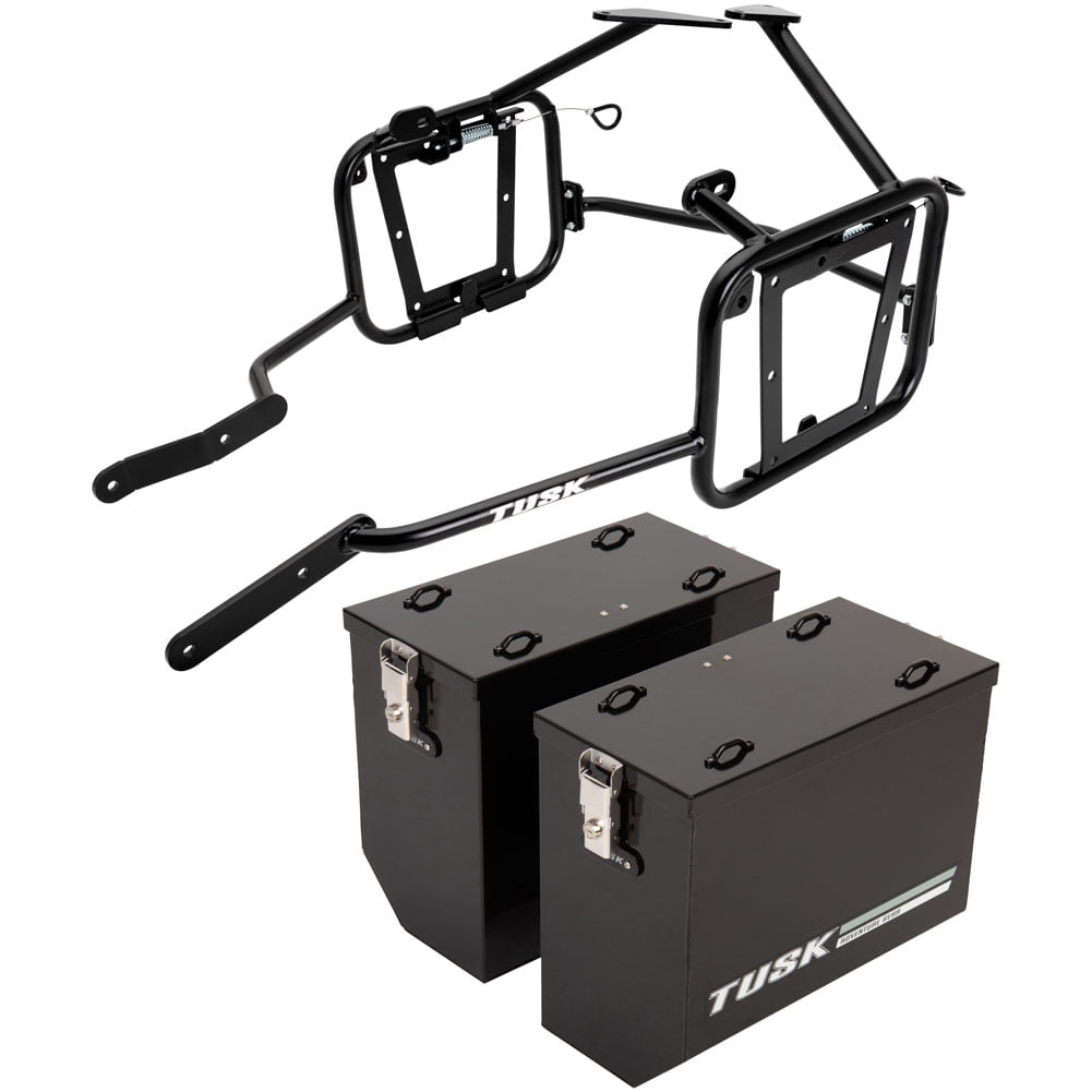 Tusk Aluminum Panniers With Pannier Racks V2 Large Black for Ktm 990 ...