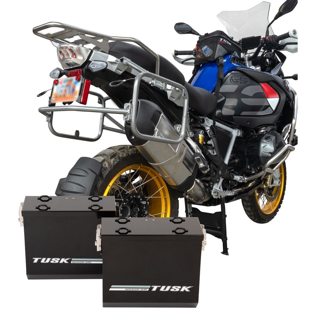 Tusk Aluminum Panniers with Pannier Racks V2 Medium Black Panniers ...