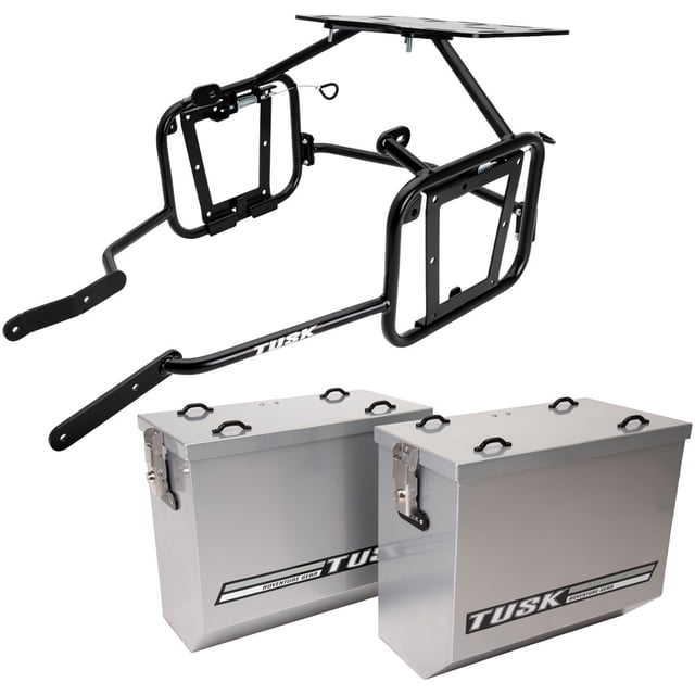 Tusk 1467340125E694-8388E3 Aluminum Panniers With Pannier Racks V2 ...