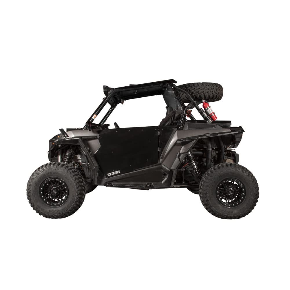 TUSK Barrier Pro Fit Doors Black Powder Coated for Polaris RZR XP Turbo ...