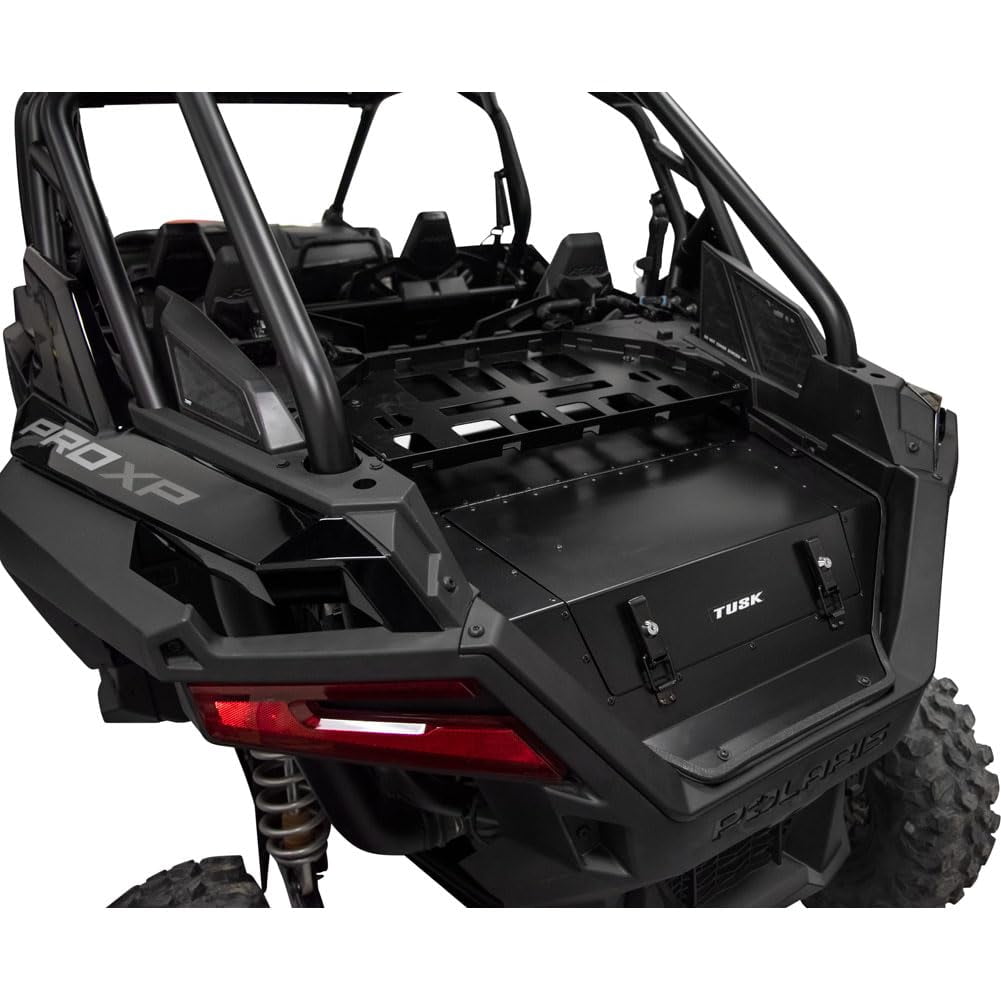 Tusk Cargo Hatch with Top Rack Black Powder Coated for Polaris RZR ...