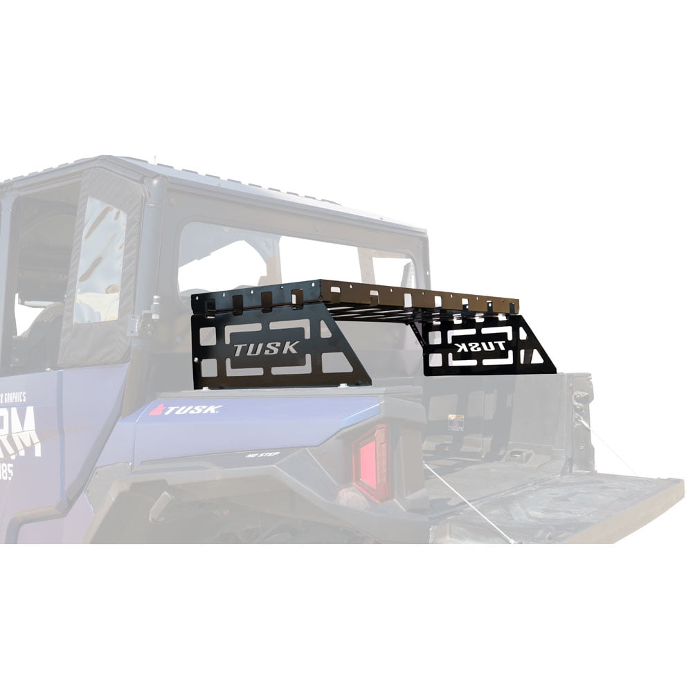 Tusk Cargo Rack Tall Black Powder Coated For Polaris GENERAL XP 4 1000 ...