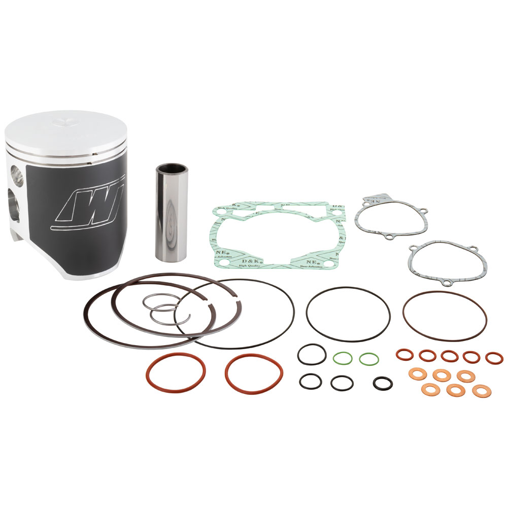 Tusk Complete Top End Rebuild Kit Pro-Lite Standard (66.4 mm) Wiseco Piston for Husqvarna TE 250 ...