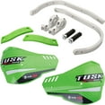 Tusk D-Flex Pro Adventure Handguards Silver Bar/Green Plastics 7/8 ...