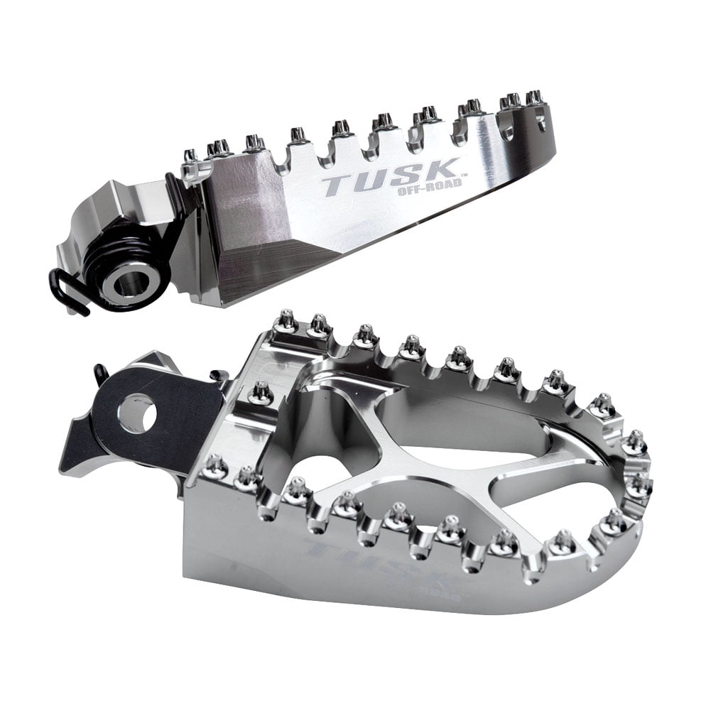 Tusk Hard Mount Foot Peg Conversion Kit with Billet Race Foot Pegs ...