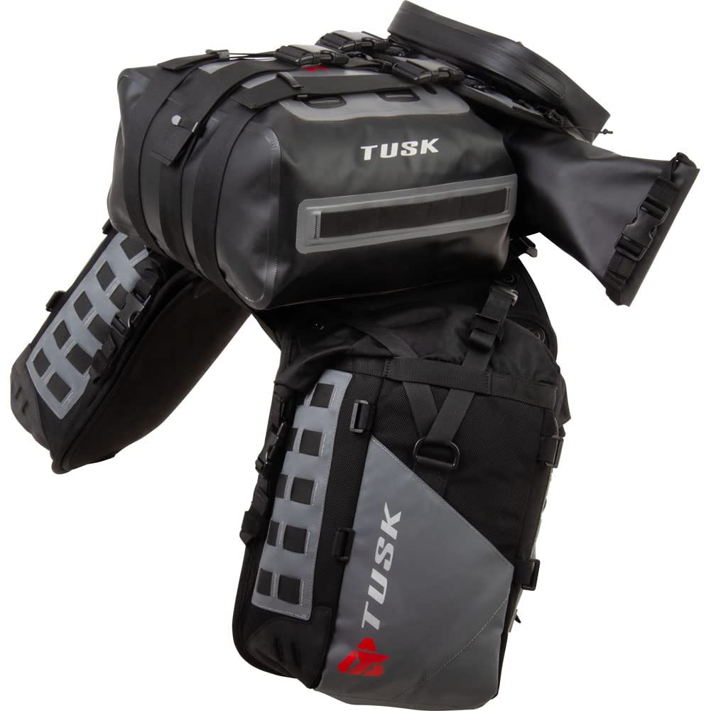 Tusk Highland X2 Rackless Luggage System w/Small Dry Duffel Tail Bag ...