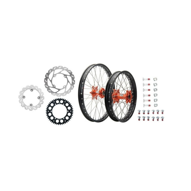 Tusk Impact Complete Front/Rear Wheel Package 1.60 x 21 / 2.15 x 19 ...