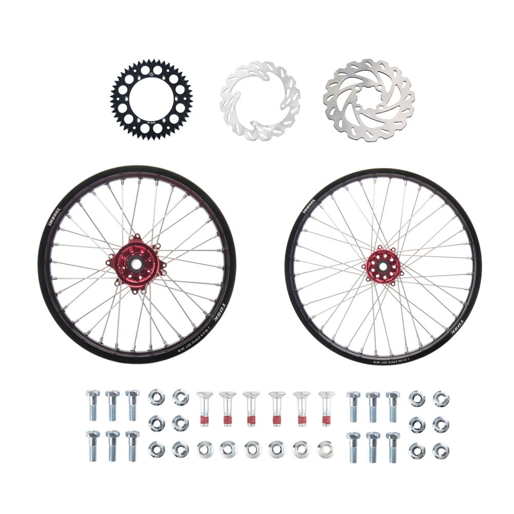 Tusk Impact Complete Front/Rear Wheel Package 1.60 x 21 / 2.15 x 19 ...