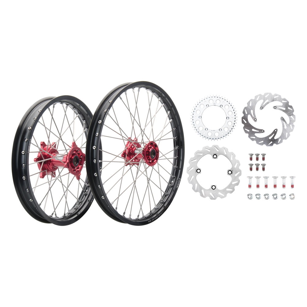 Tusk Impact Complete Front/Rear Wheel Package 1.60 x 21 / 2.15 x 19 ...