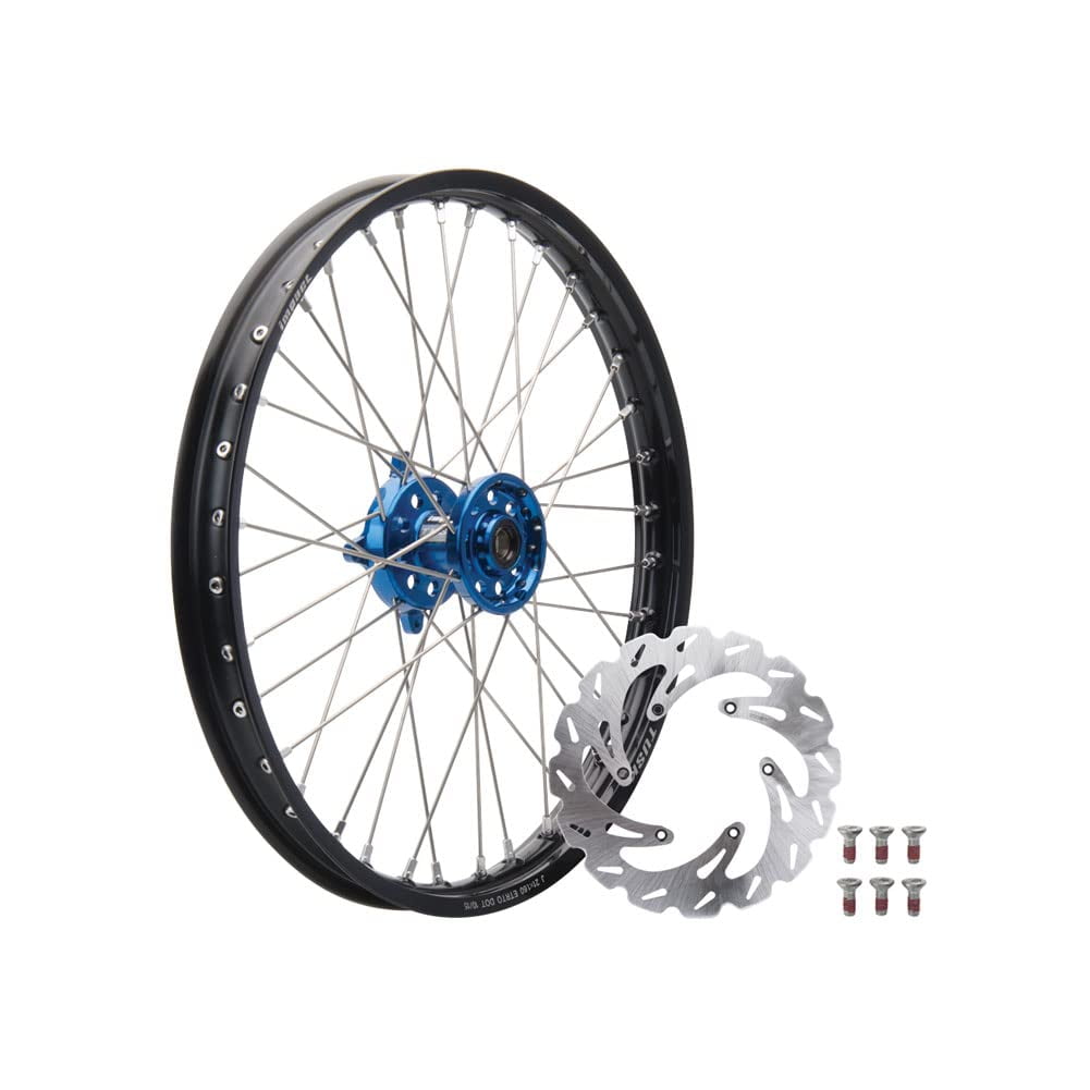TUSK Impact Complete Front Wheel Package 21 x 1.60 Black Rim/Silver ...